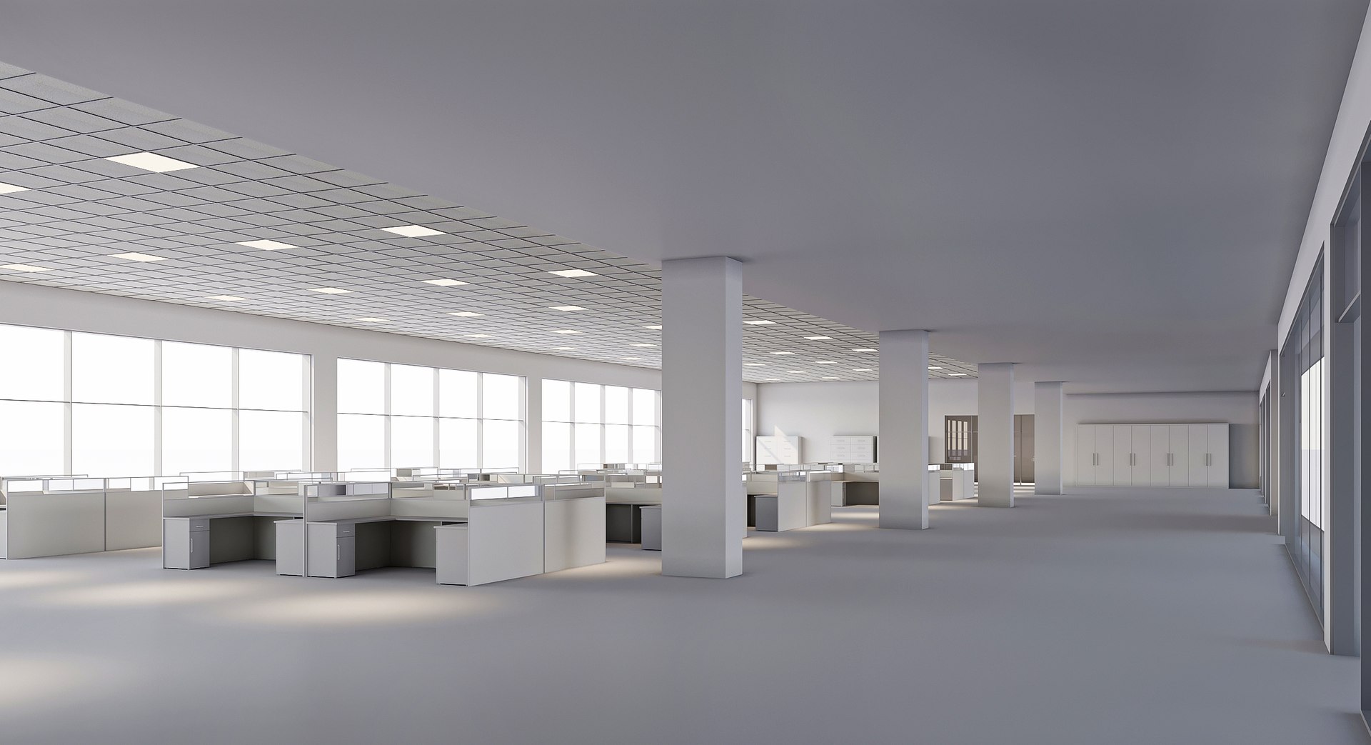 3D Low Poly Office Interior - TurboSquid 2094822