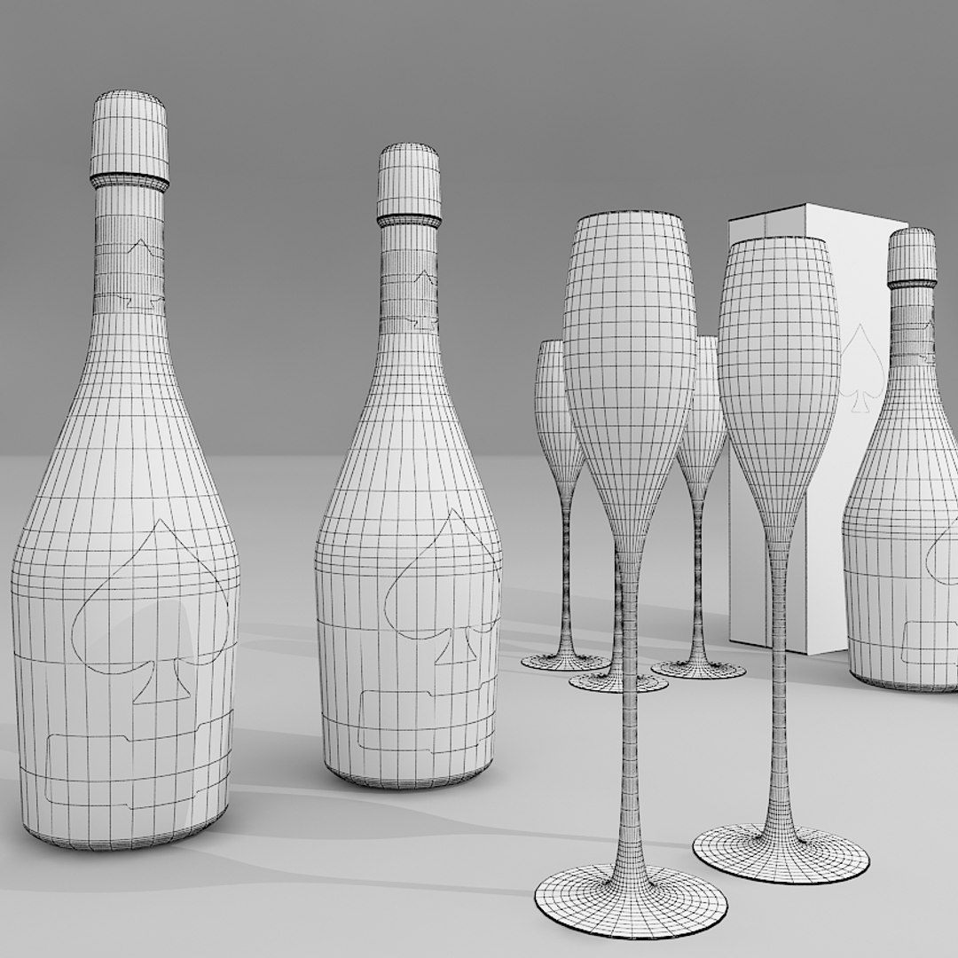 Armand Brignac Champagne 3d Model