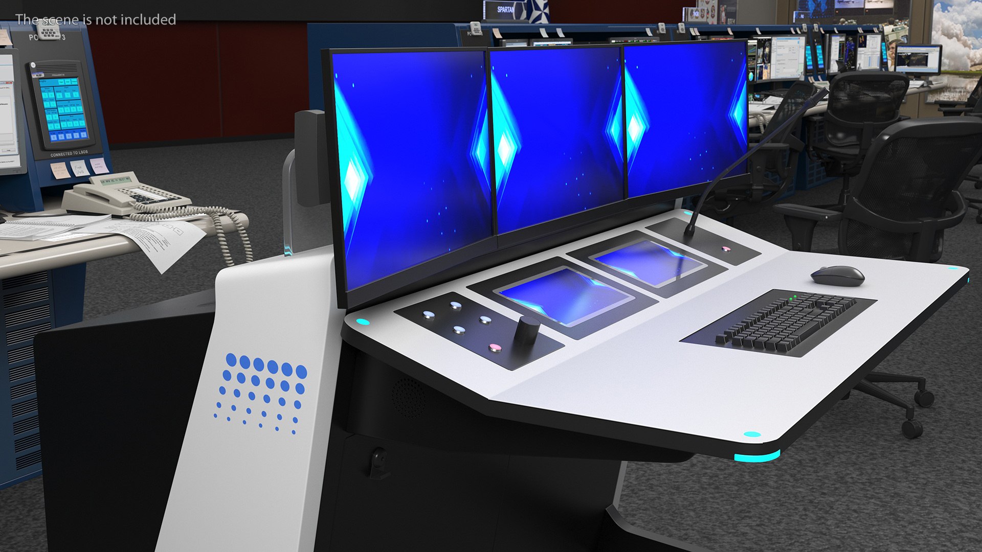 3D Control Room Console Model - TurboSquid 2092943