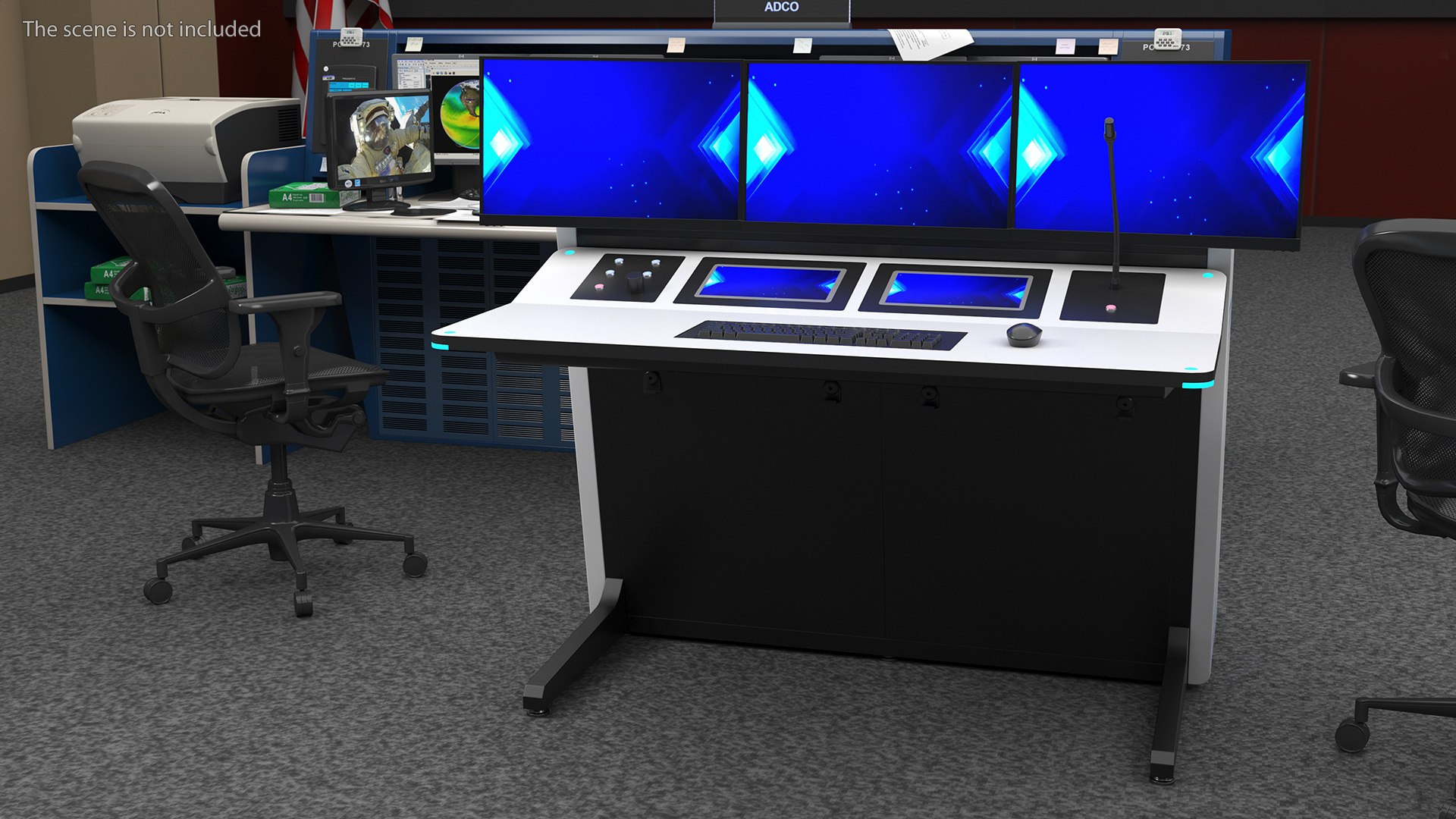 3D Control Room Console Model - TurboSquid 2092943