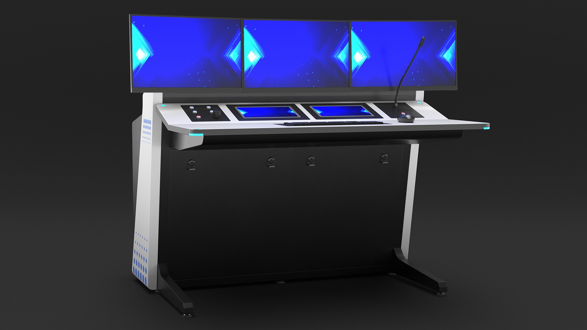 3D Control Room Console Model - TurboSquid 2092943