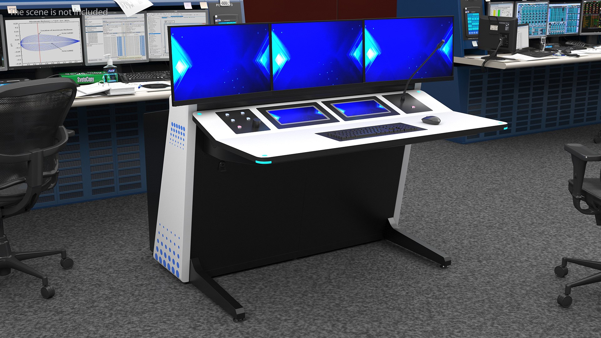 3D Control Room Console Model - TurboSquid 2092943