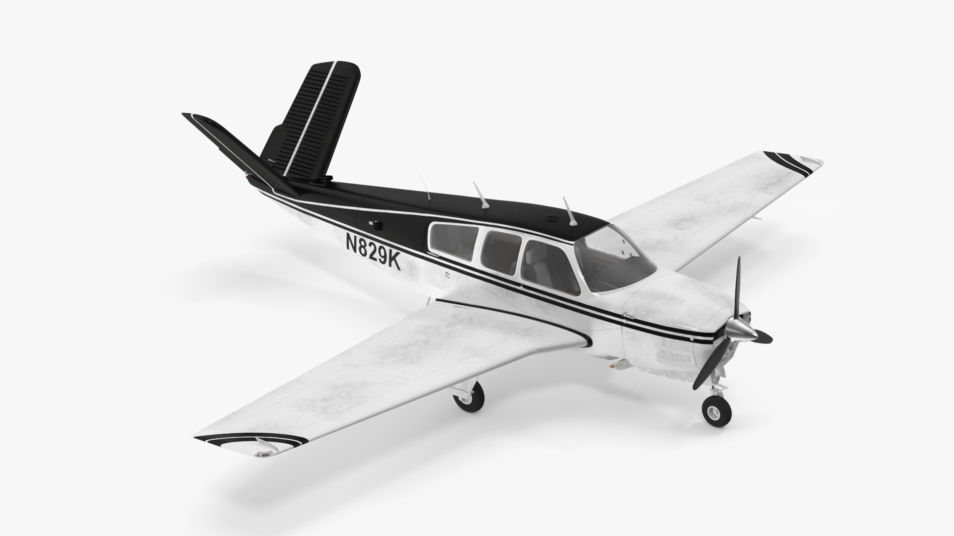 Private Aircraft Beechcraft Bonanza S35 V Tail Rigged 3D - TurboSquid ...