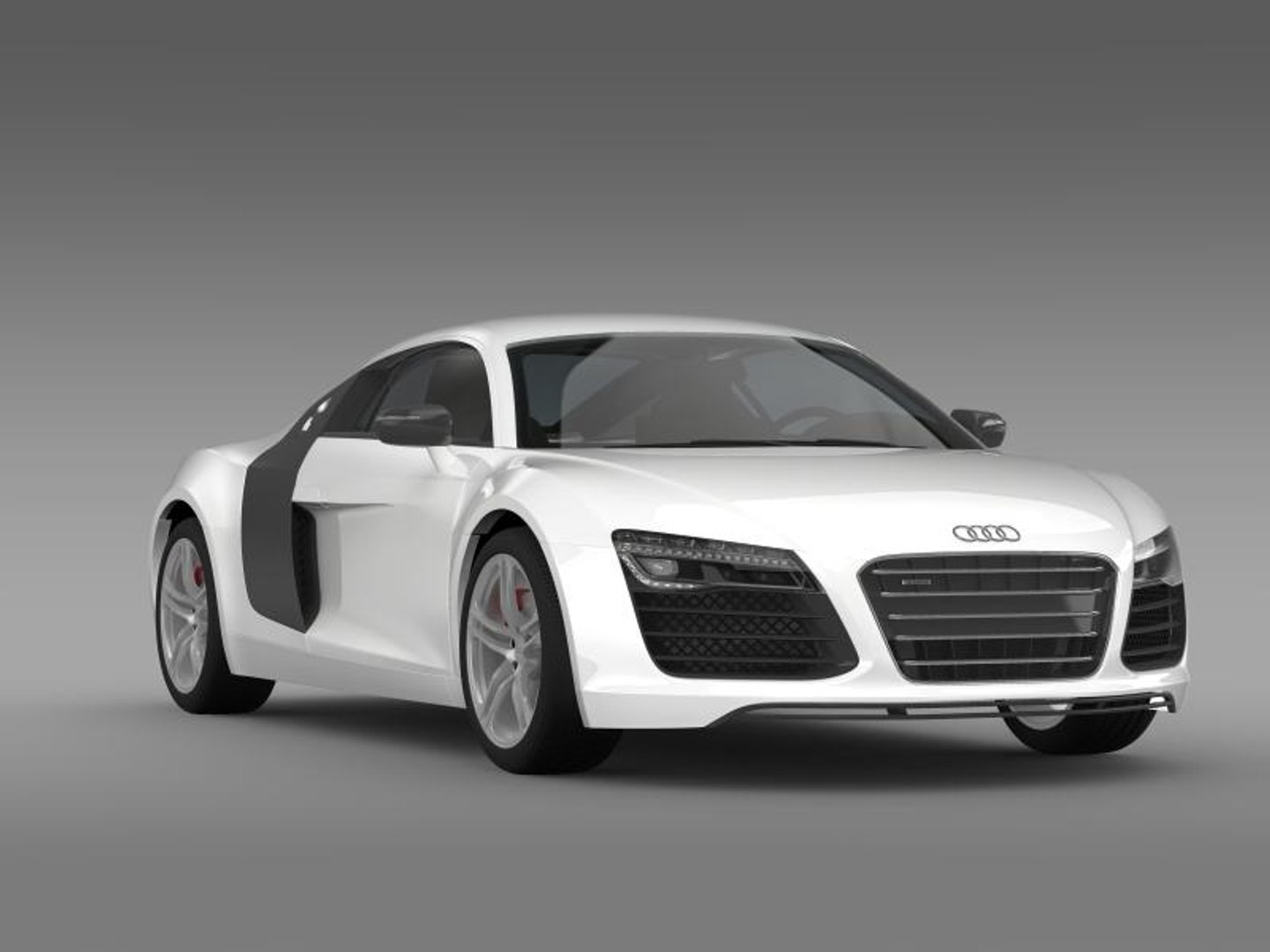 Audi R8 2013 Sports Car 3d Model