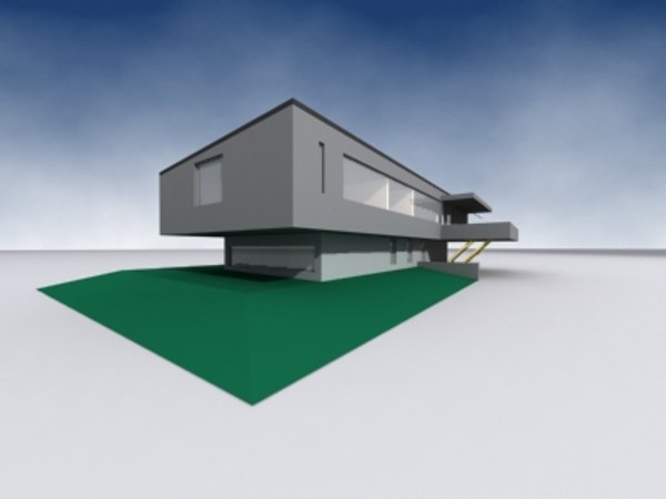 architecture house 3d model