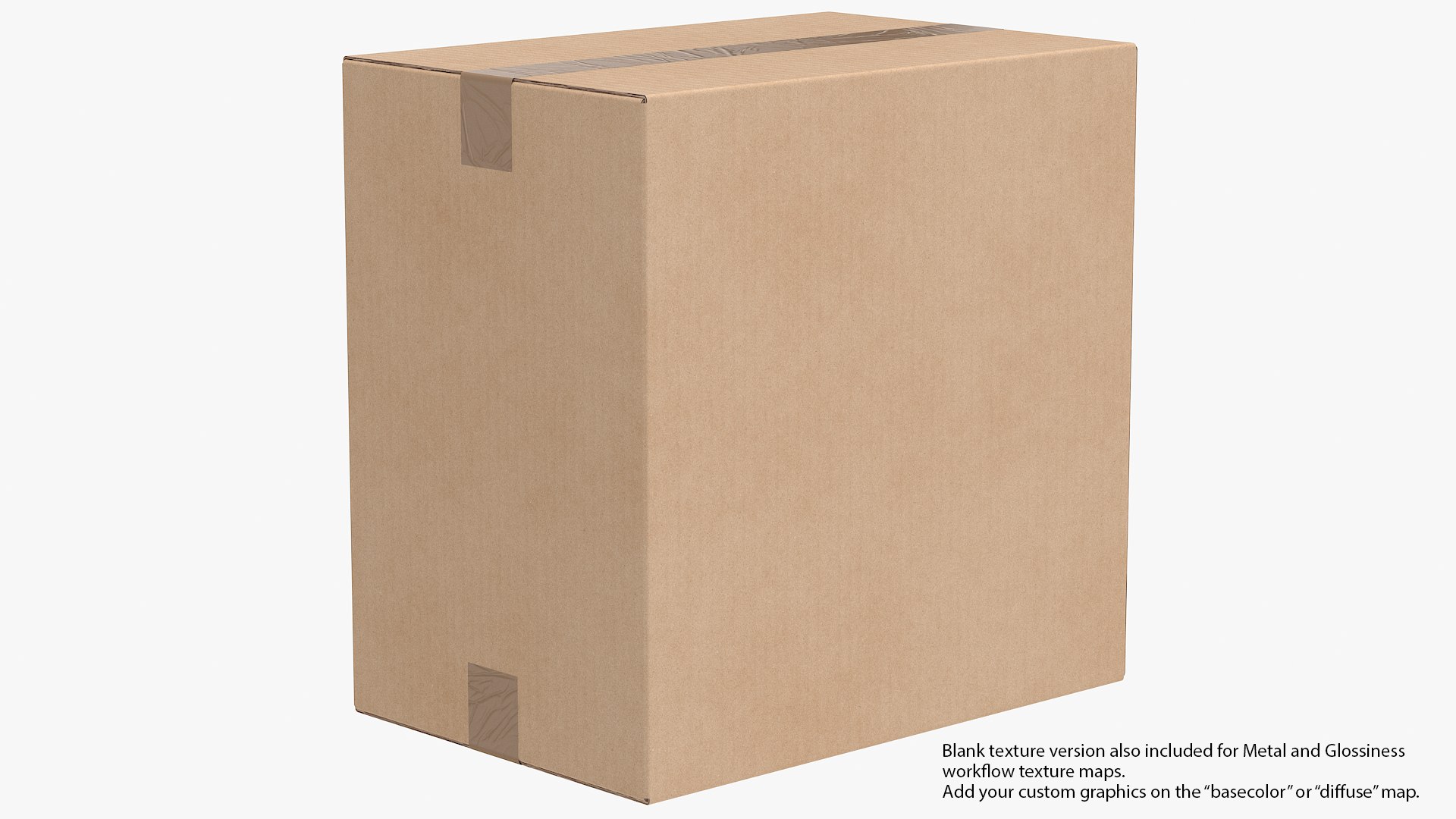 3D Cardboard Box 5 Closed - TurboSquid 2180081