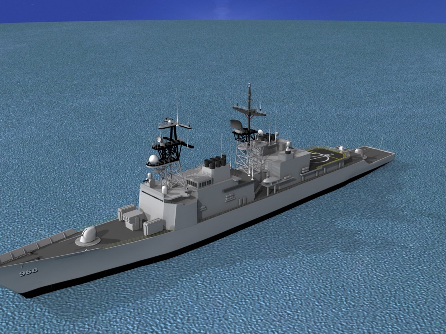 Destroyers Class Spruance Dd 3d Model