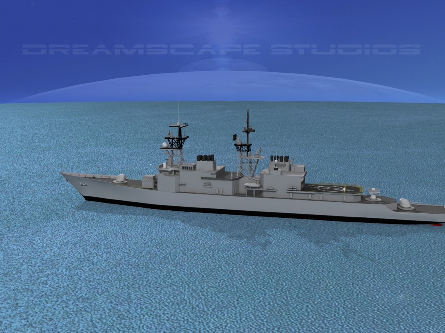 Destroyers Class Spruance Dd 3d Model