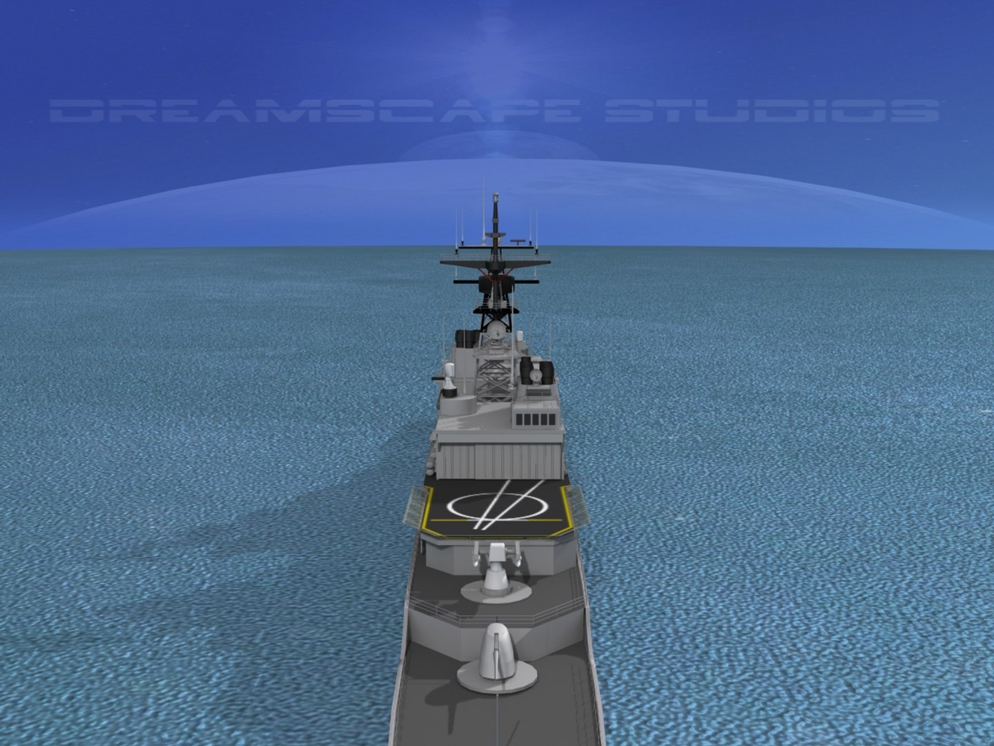 destroyers class spruance dd 3d model