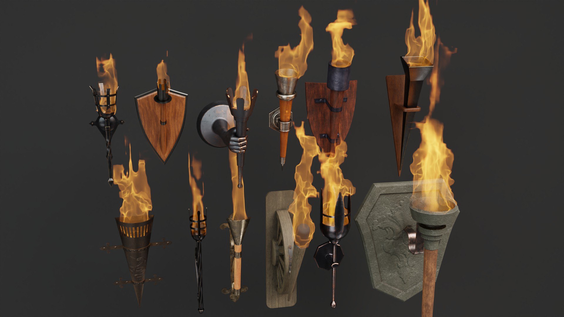 3D Torch Collection - TurboSquid 1963348