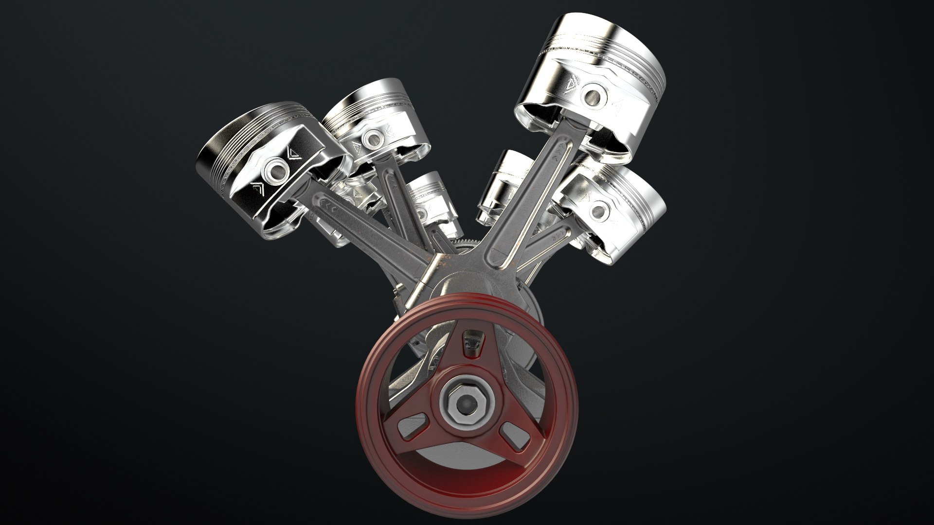 3D W12 Engine Working Animated - TurboSquid 1863631