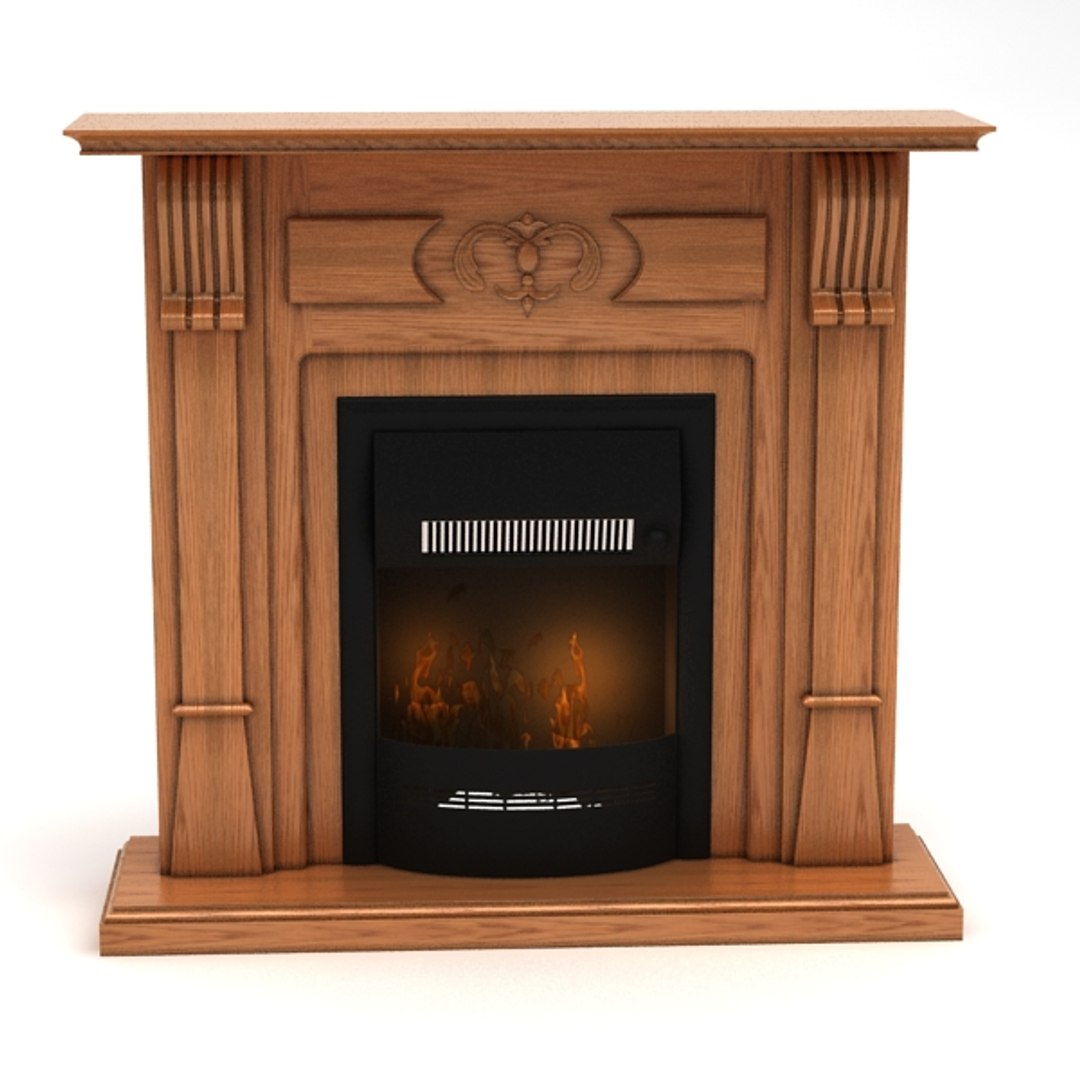 3d model fireplace