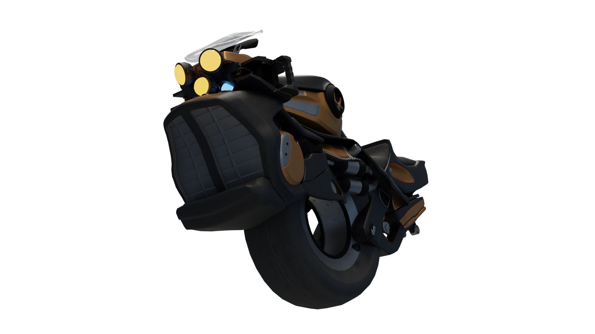 3D Model Gyro Sci-Fi Bike - TurboSquid 1852691