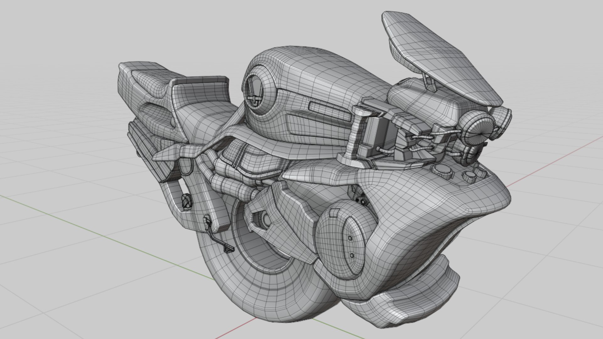 3D Model Gyro Sci-Fi Bike - TurboSquid 1852691