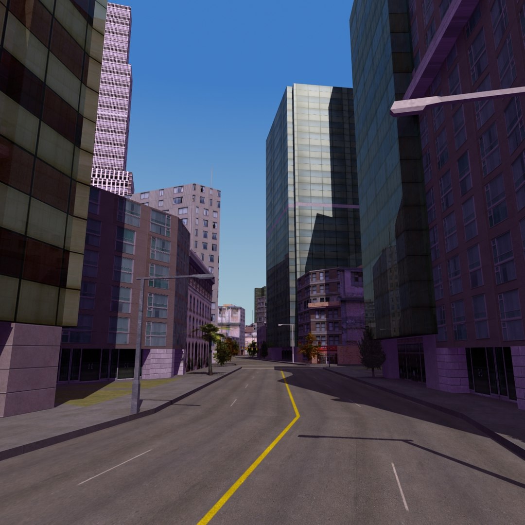 3D Cityscape Buildings Level - TurboSquid 1633656