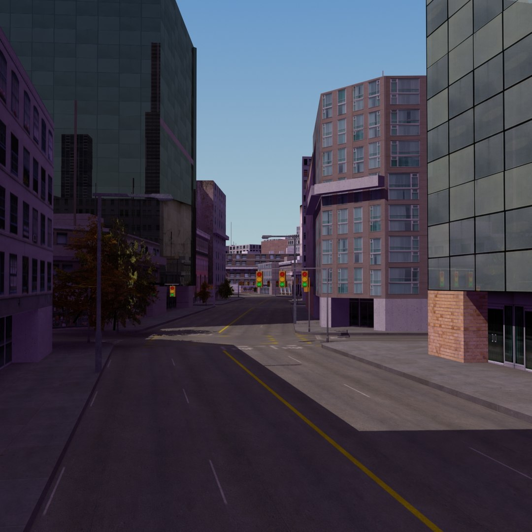 3D Cityscape Buildings Level - TurboSquid 1633656