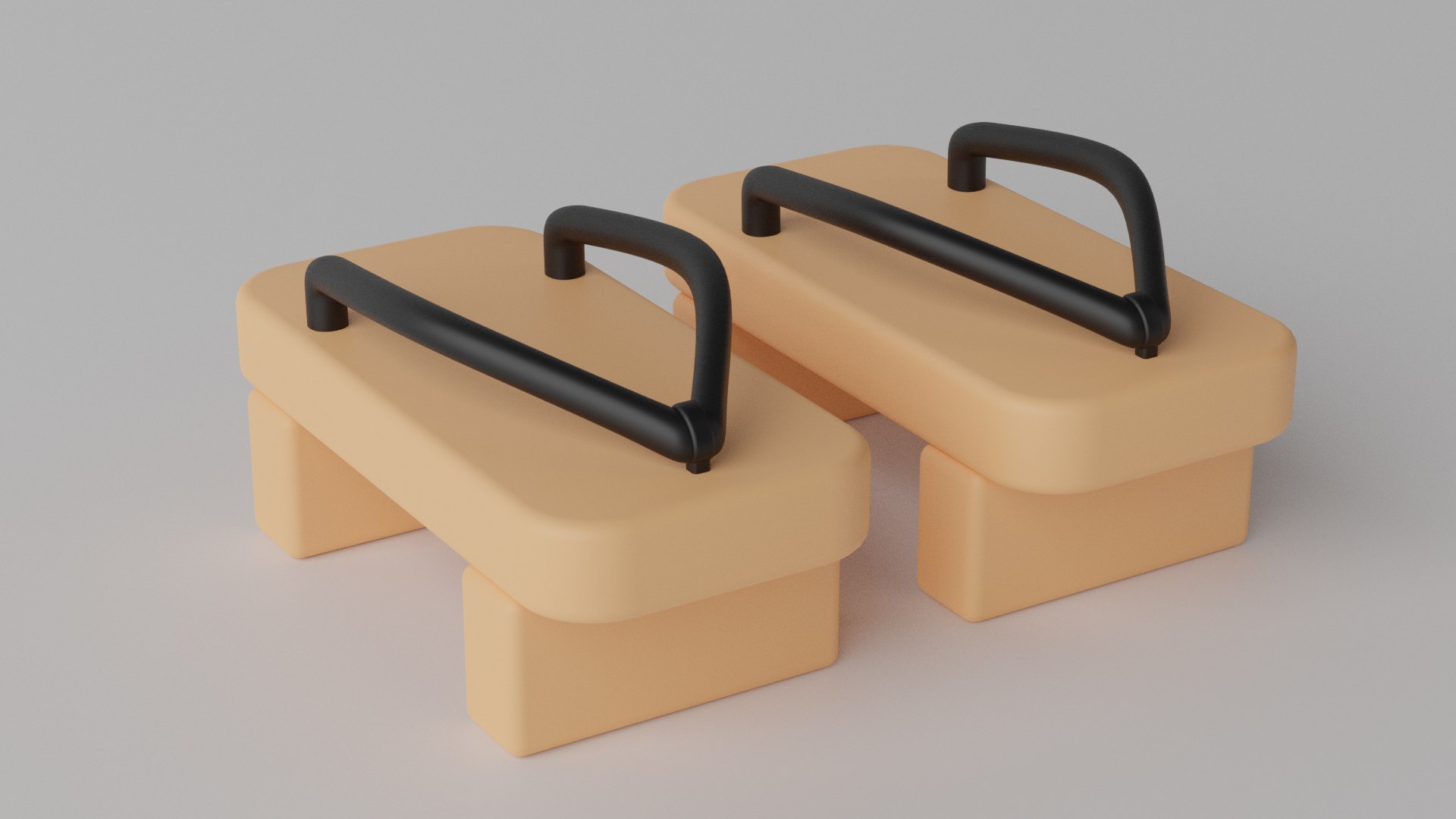Cartoon Geta Traditional Japanese Clogs 3D - TurboSquid 2076719