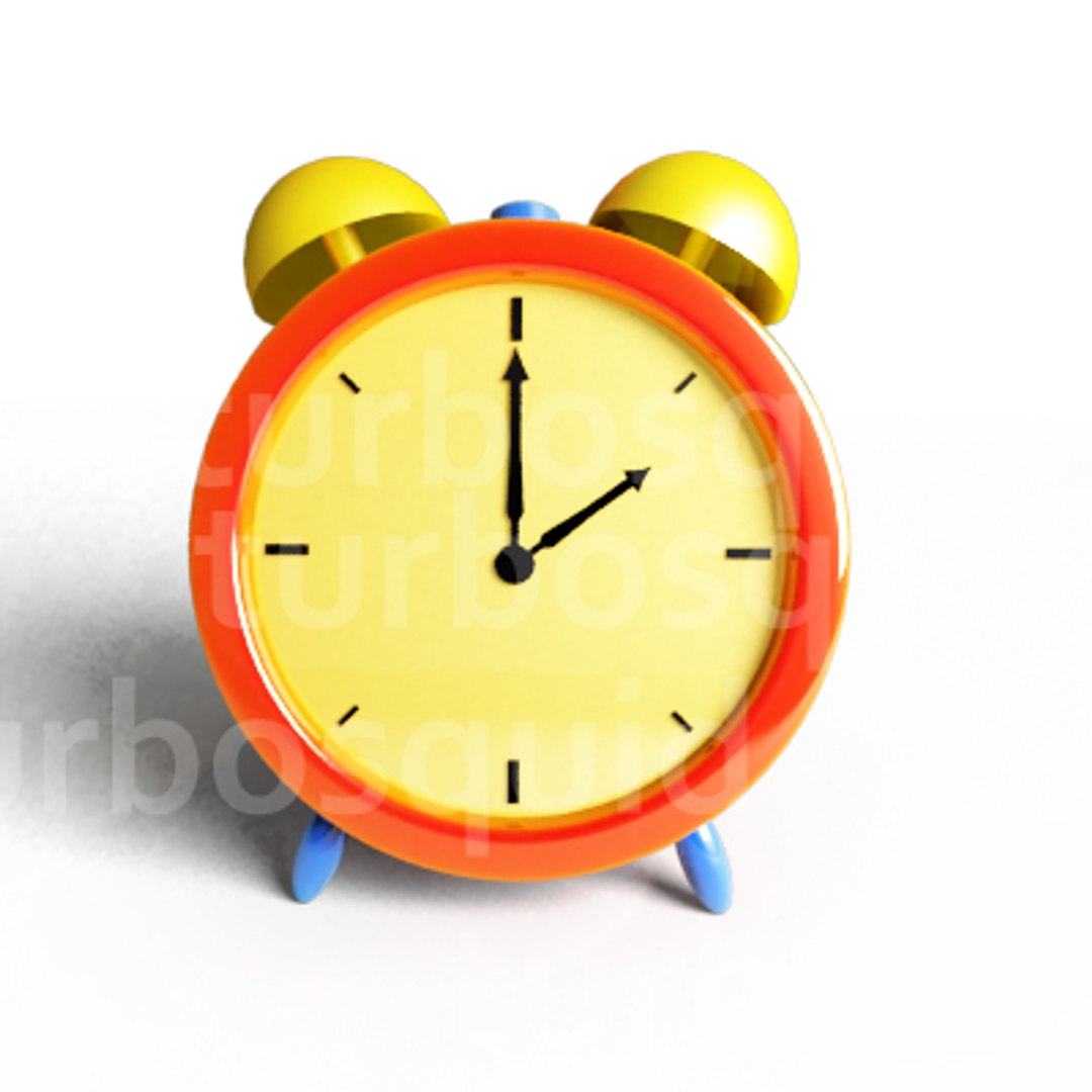 3d Cartoon Clock Model