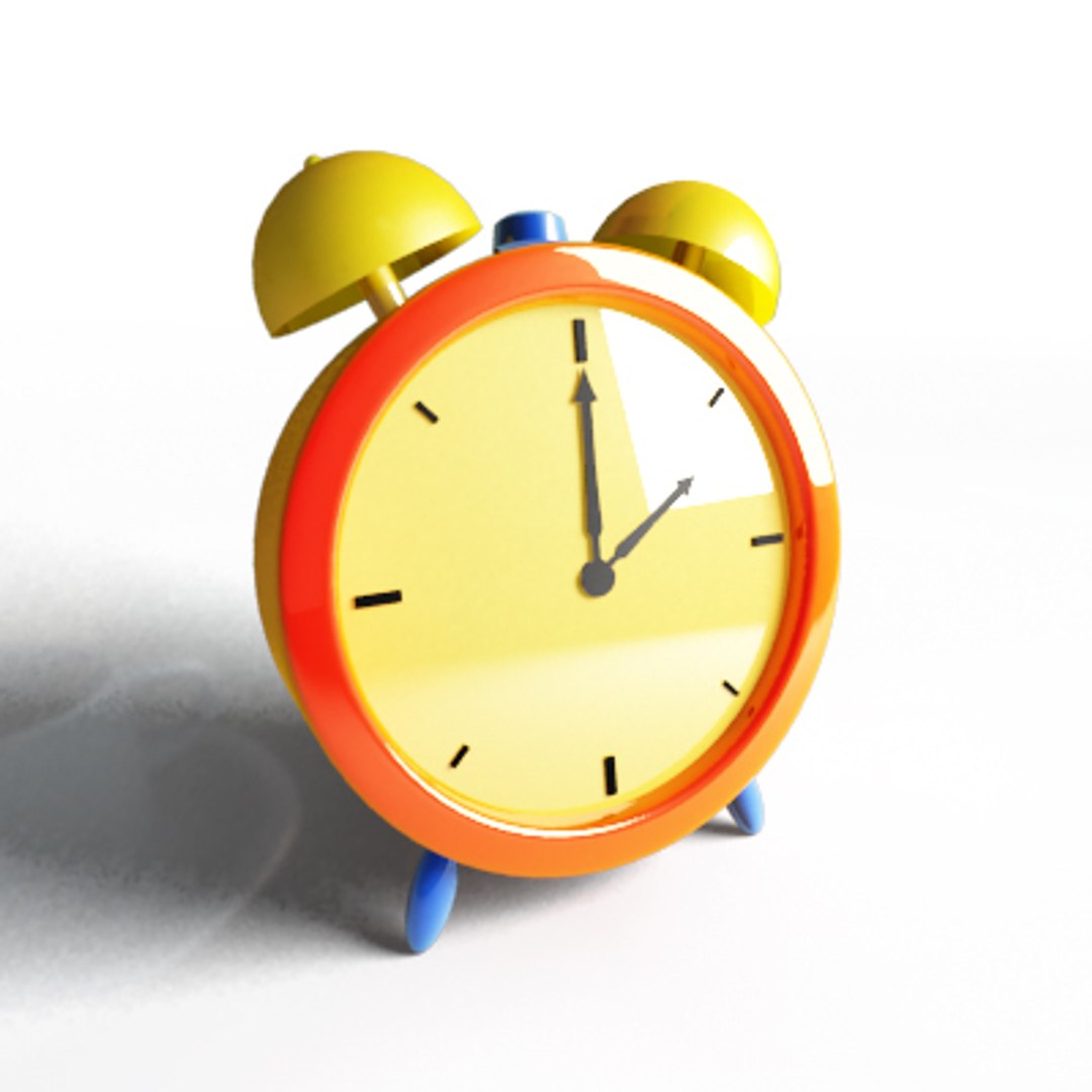 3d Cartoon Clock Model