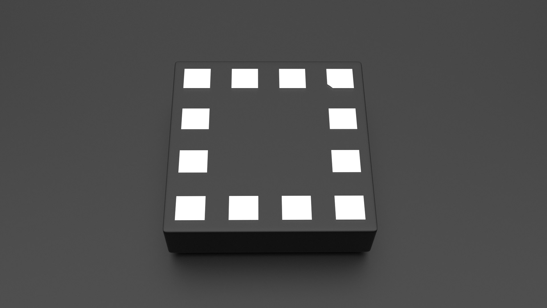 3D LGA-12 Chip Model - TurboSquid 2240634