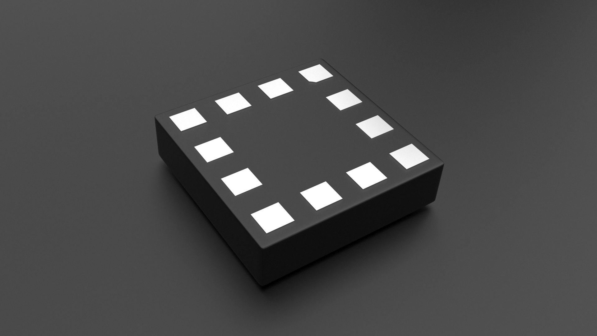 3D LGA-12 Chip Model - TurboSquid 2240634