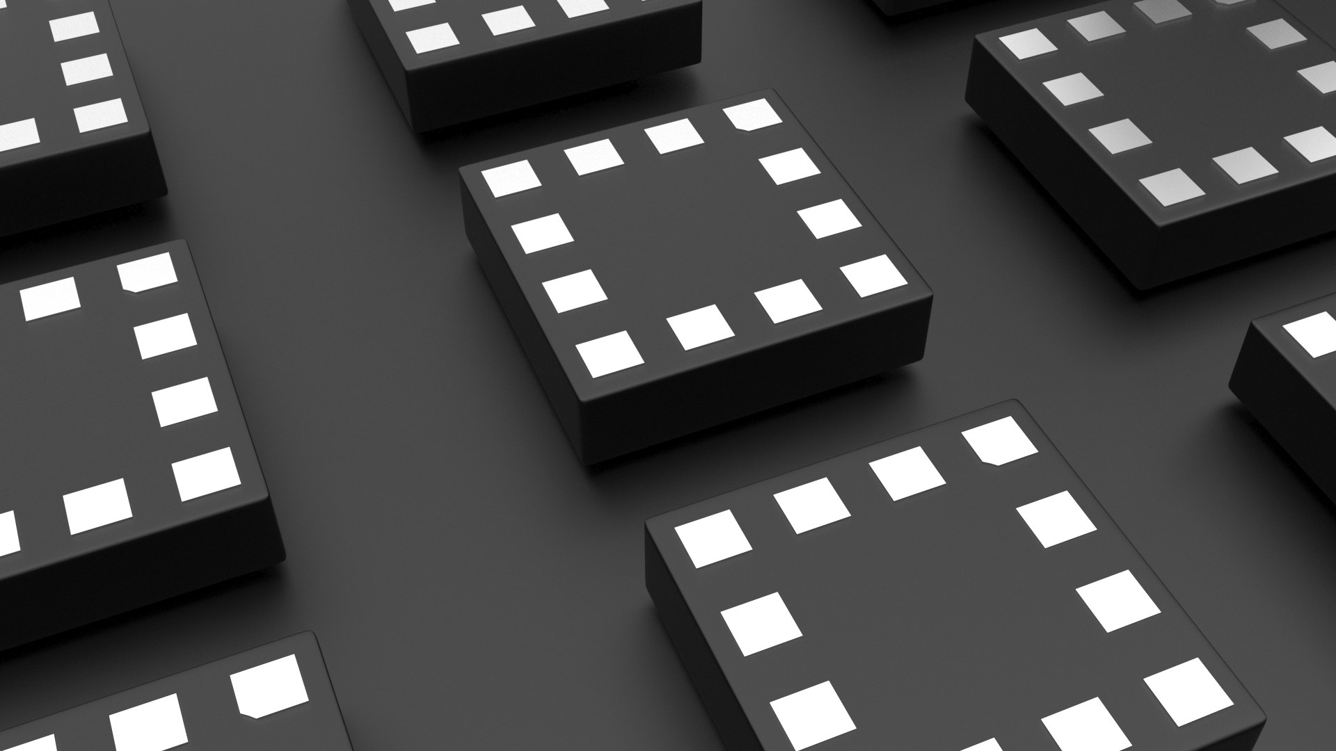 3D LGA-12 Chip Model - TurboSquid 2240634