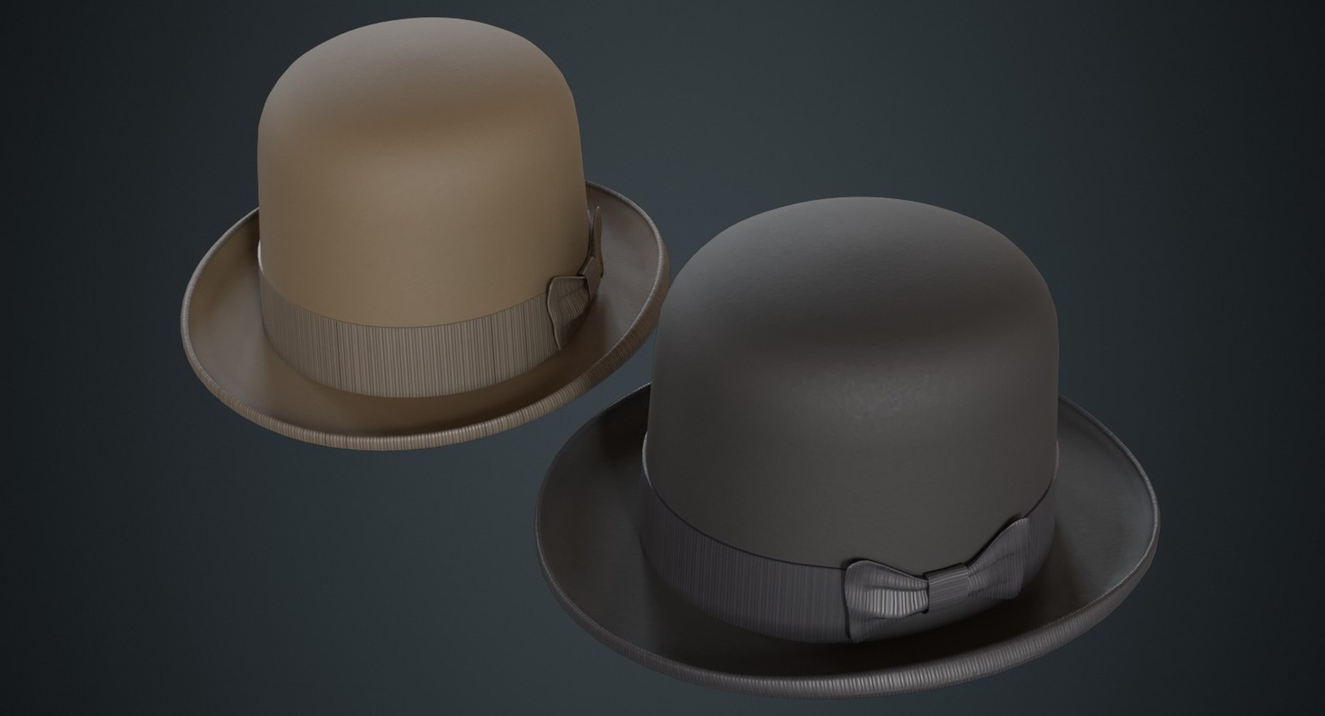 3D Model Bowler Hat 2a - TurboSquid 1377585