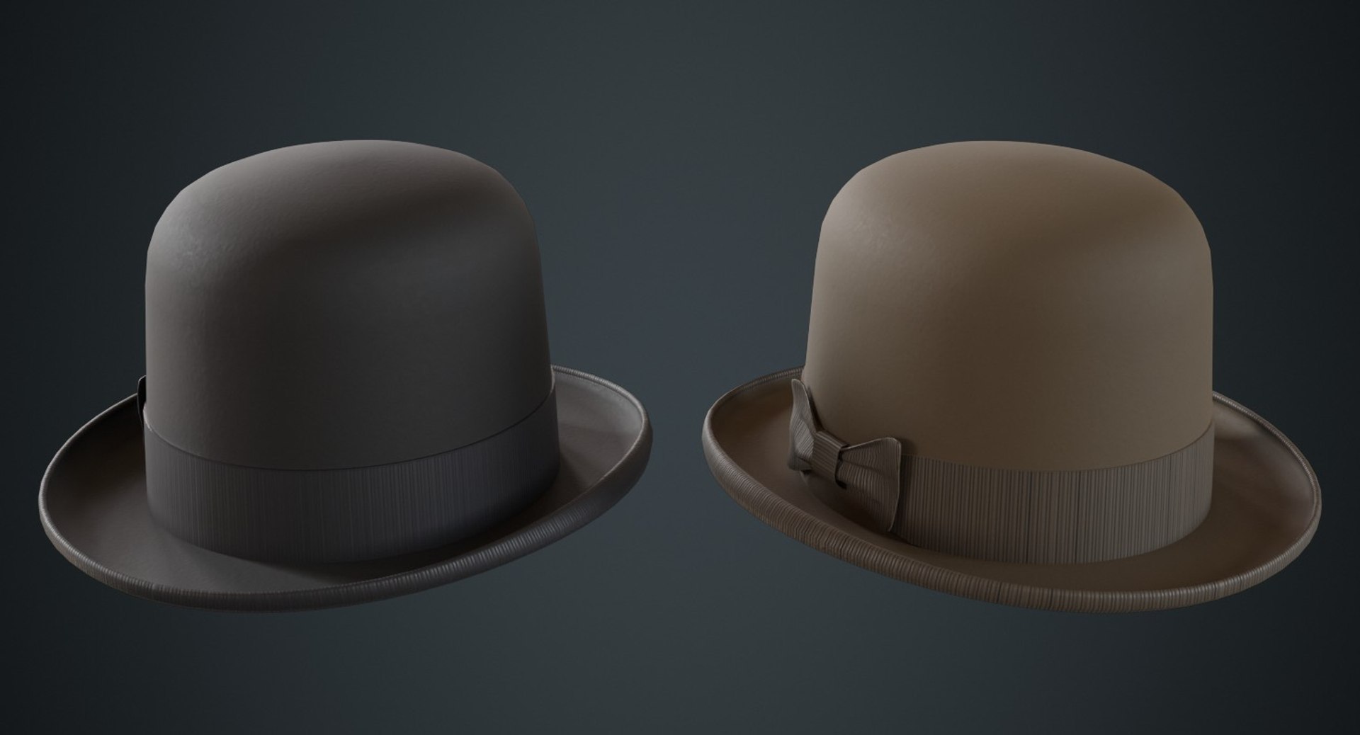 3D Model Bowler Hat 2a - TurboSquid 1377585