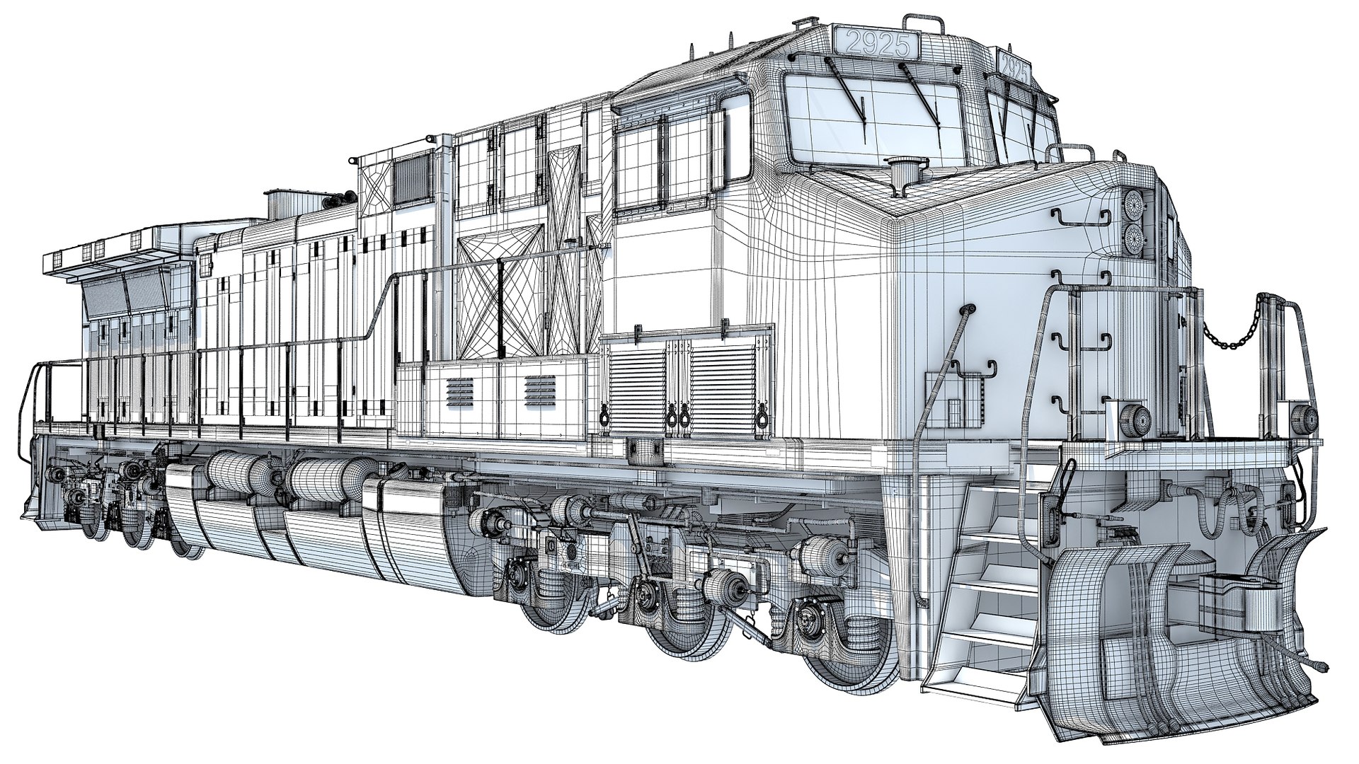 3D csx locomotive - TurboSquid 1634233