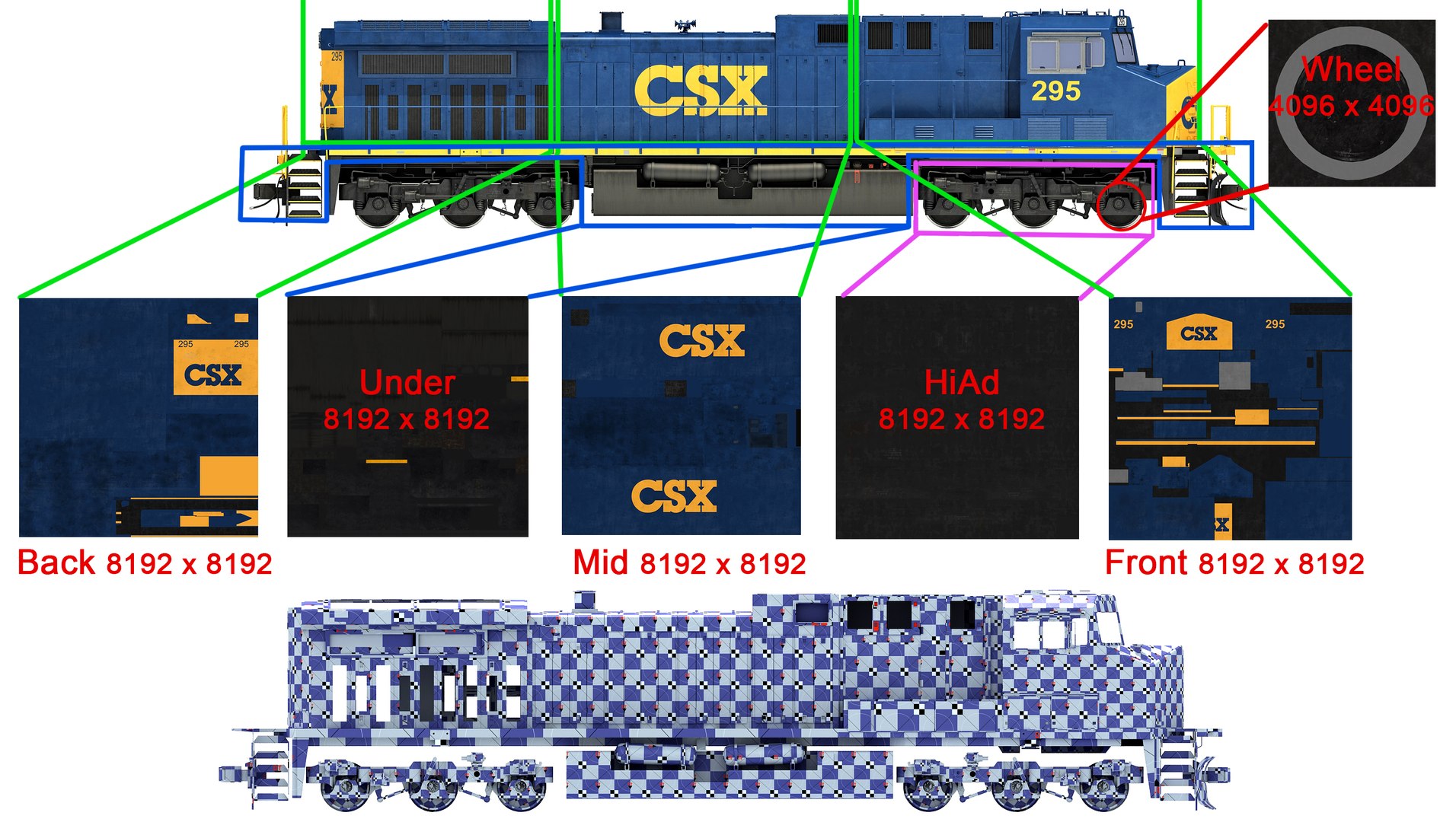3D csx locomotive - TurboSquid 1634233