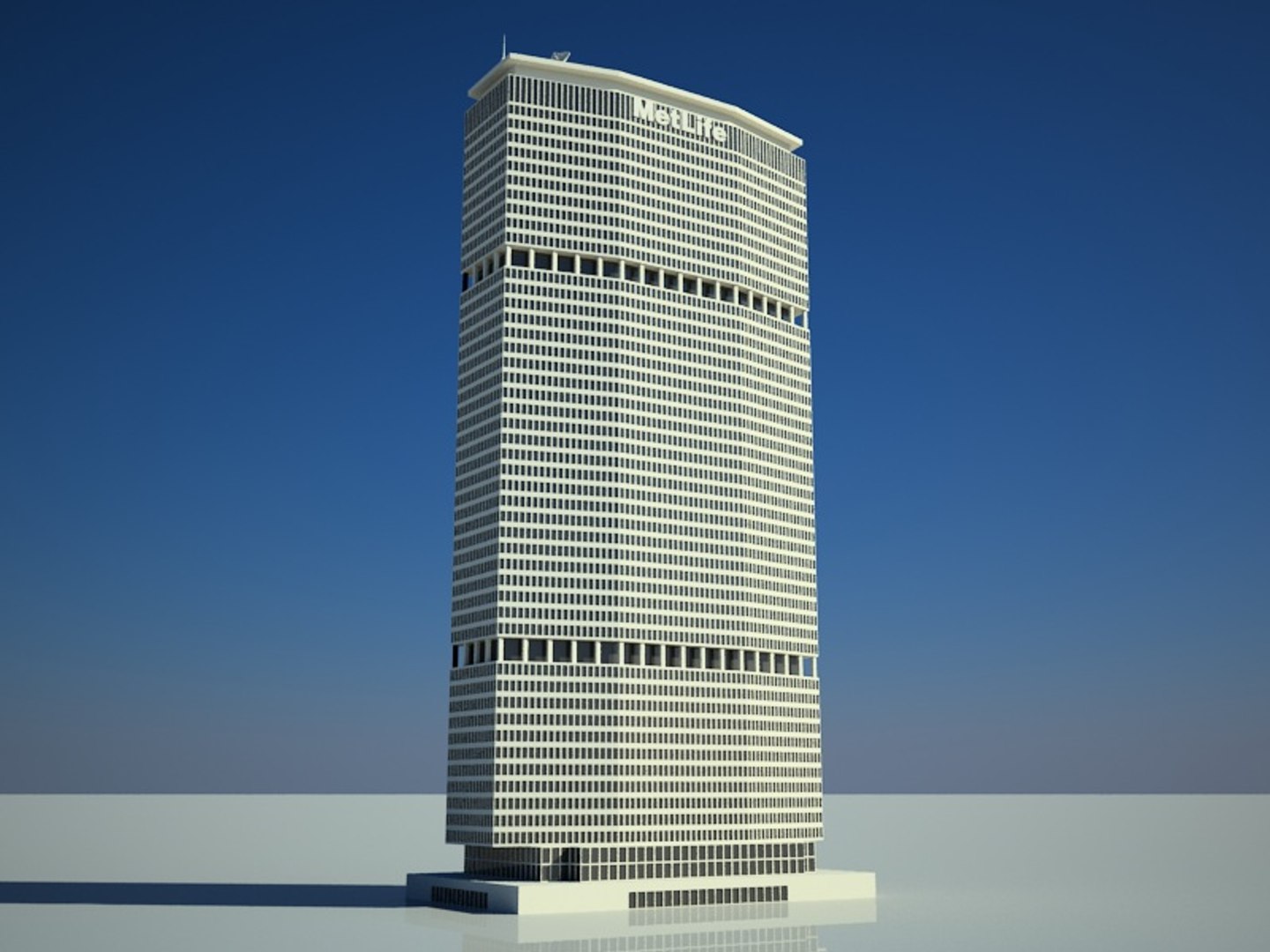 Metlife Building Skyscrapers 3d Max