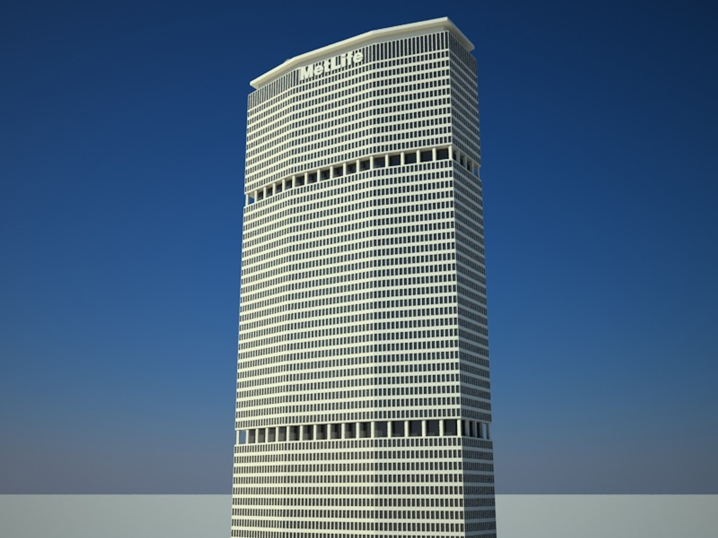 Metlife Building Skyscrapers 3d Max