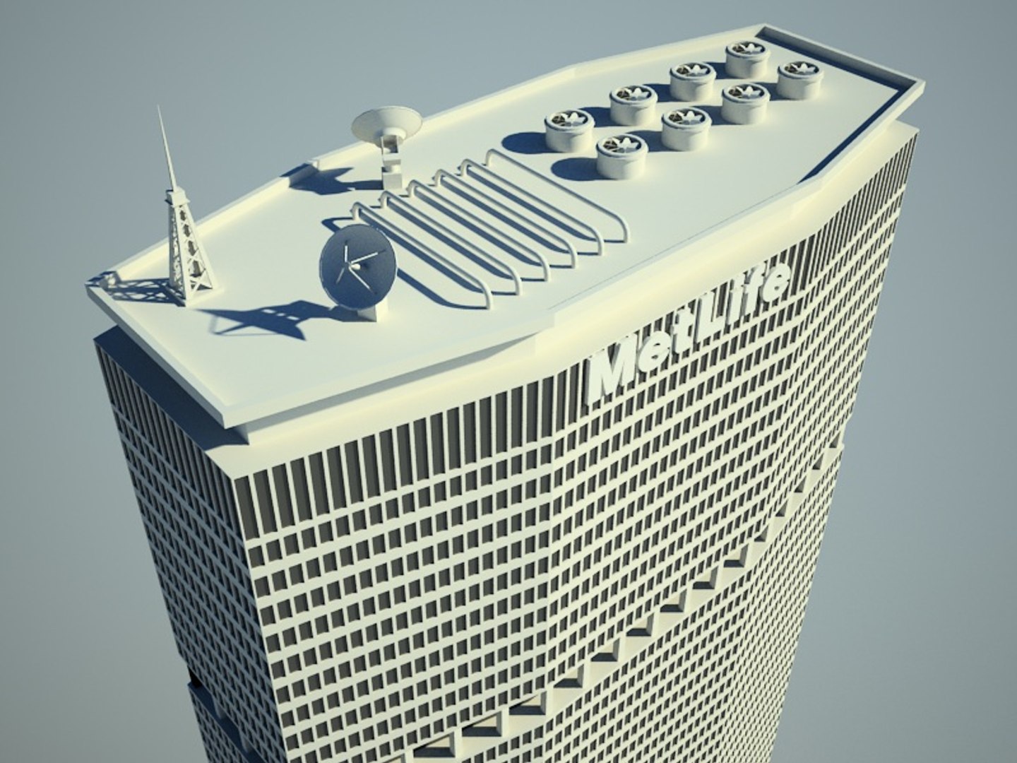 Metlife Building Skyscrapers 3d Max