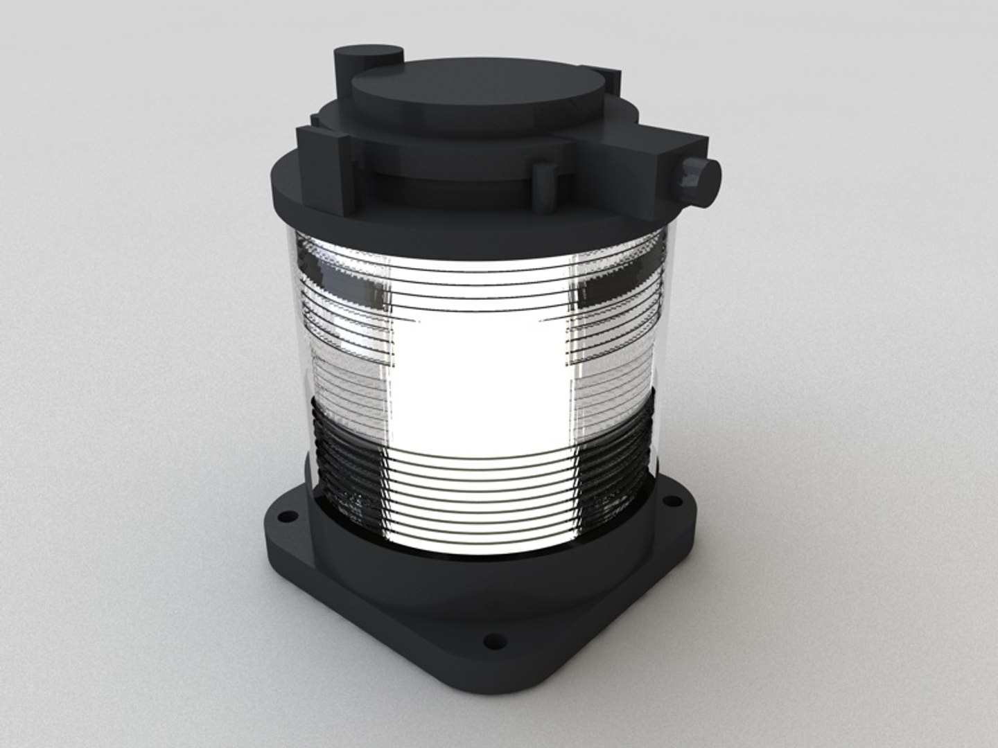 3d model single masthead light