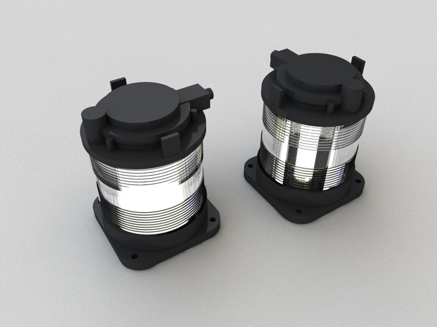 3d model single masthead light