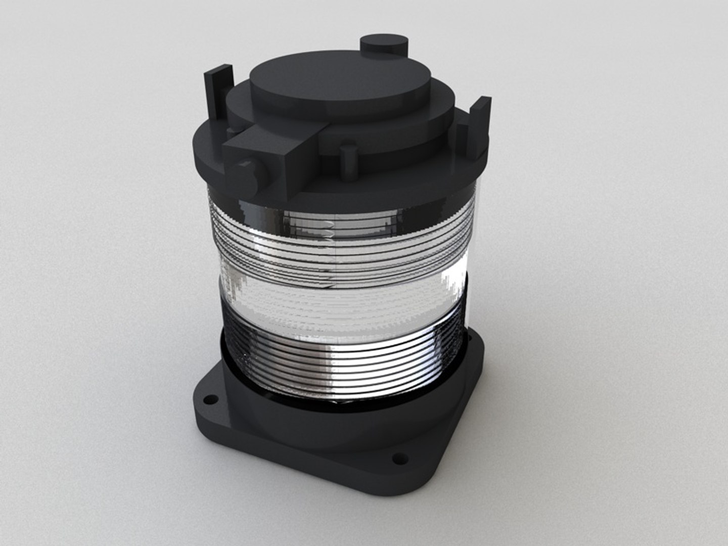 3d model single masthead light