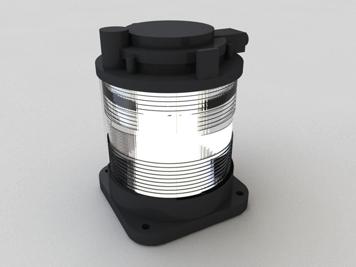 3d model single masthead light