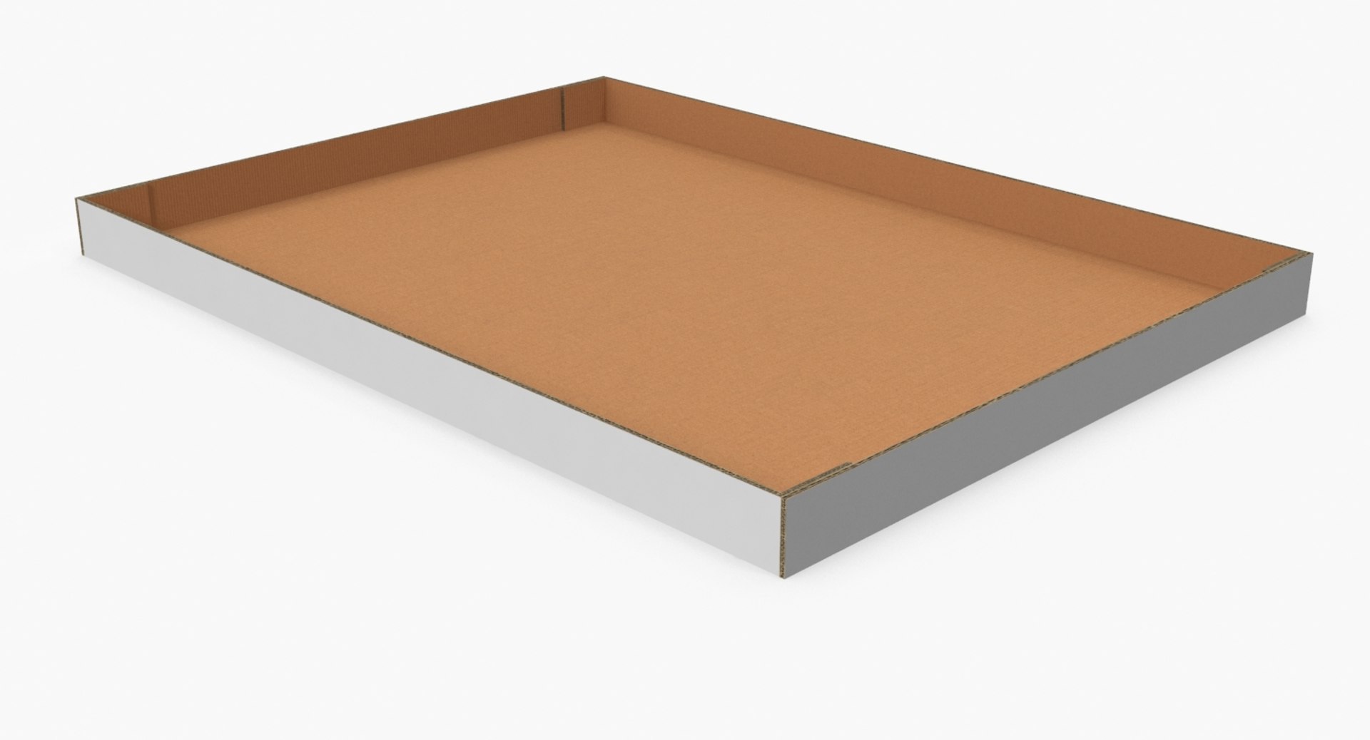 Realistic Cardboard Box Base 3D Model - TurboSquid 1214578