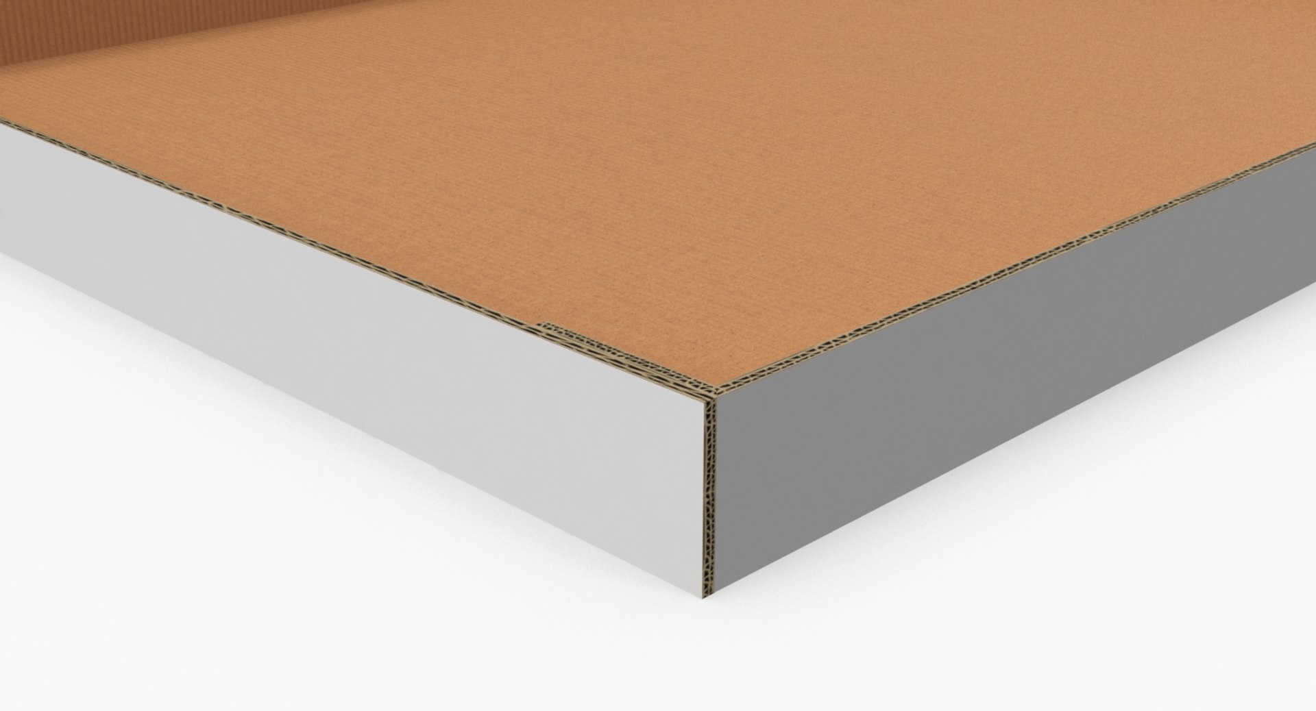 Realistic Cardboard Box Base 3D Model - TurboSquid 1214578