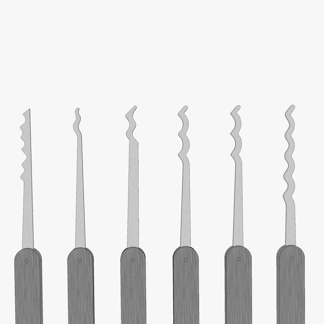Lock PicksTools 3D Model - TurboSquid 2158995