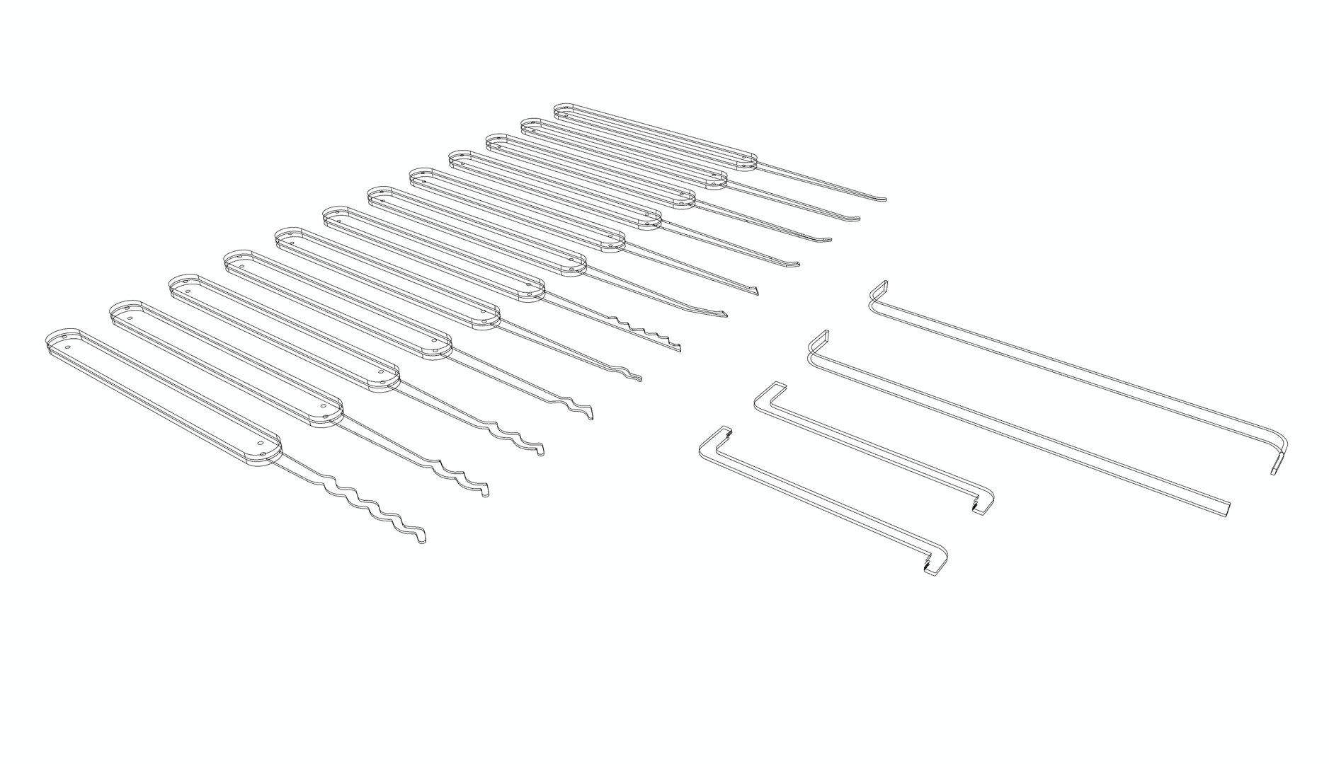 Lock PicksTools 3D Model - TurboSquid 2158995