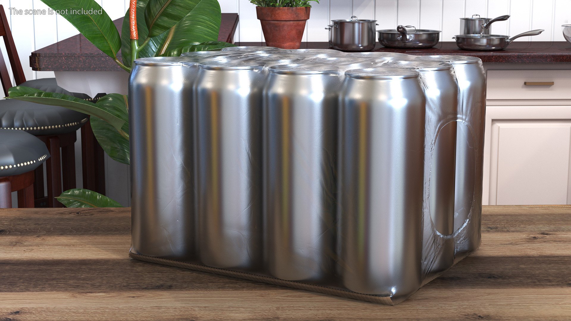 3D Aluminium Can 500ml 12pcs Transparent Pack - TurboSquid 2155429