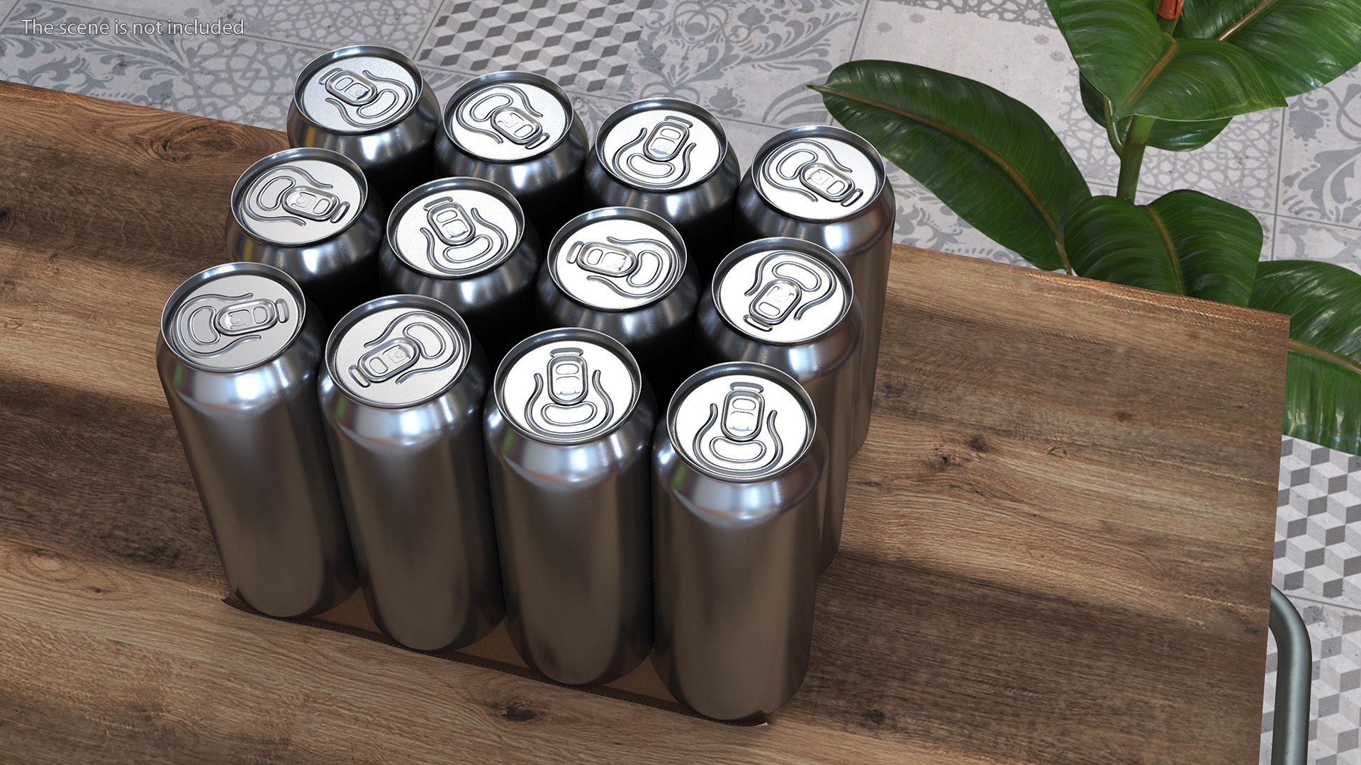 3D Aluminium Can 500ml 12pcs Transparent Pack - TurboSquid 2155429