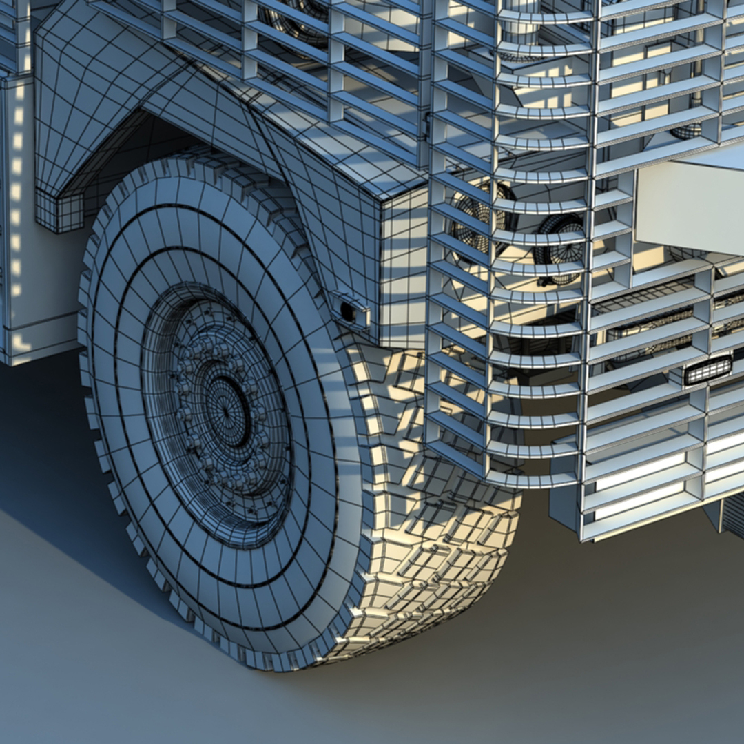 3d model of uk ridgeback resistant vehicle
