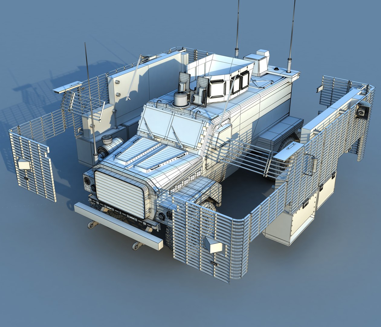 3d Model Of Uk Ridgeback Resistant Vehicle