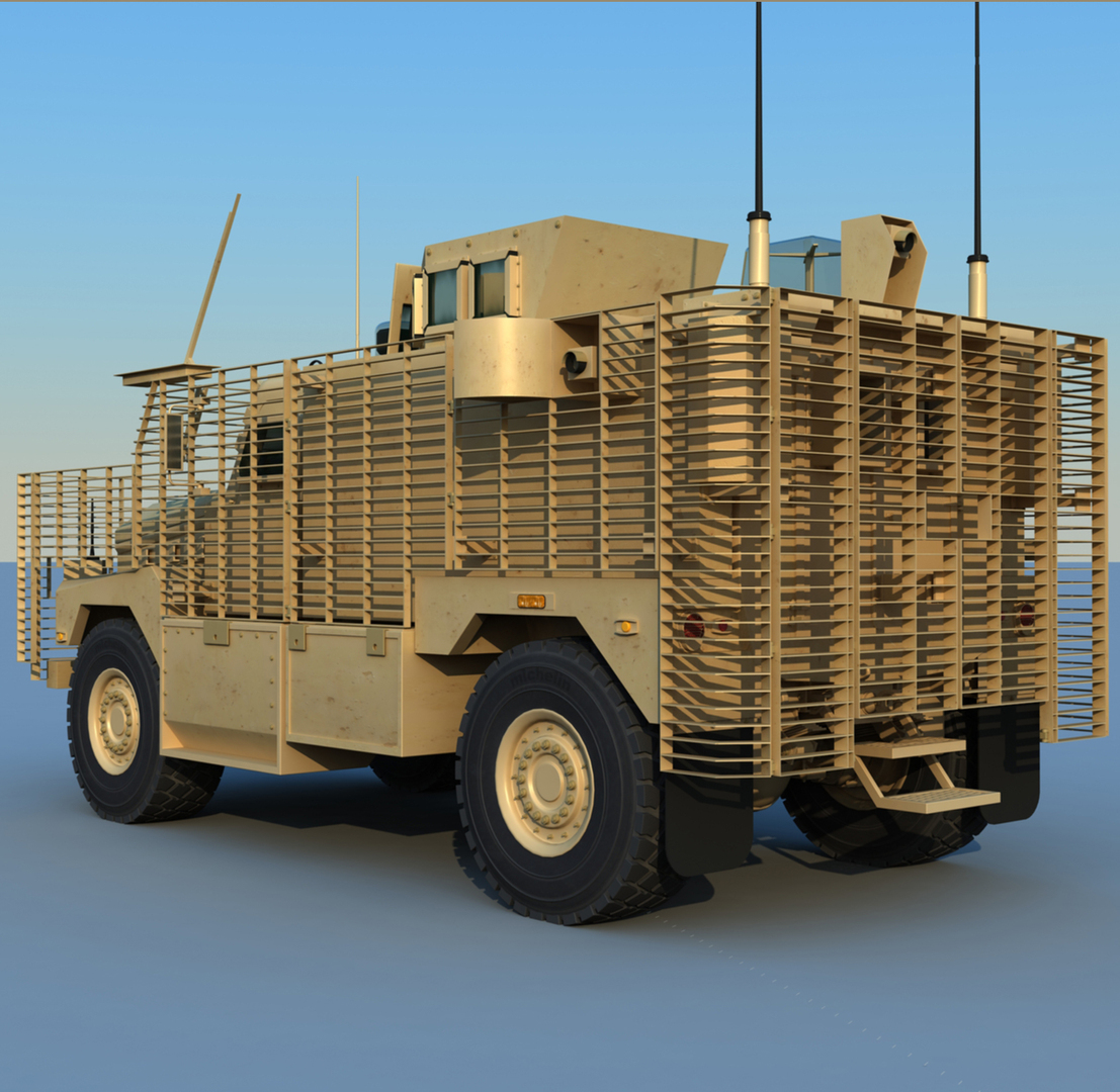 3d model of uk ridgeback resistant vehicle