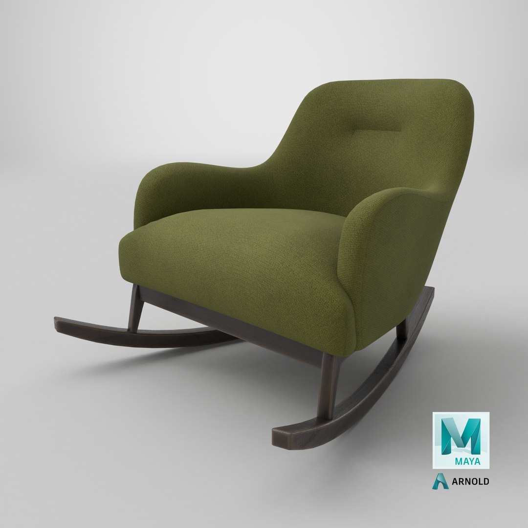 3D Rocking Chair Model - TurboSquid 2203696