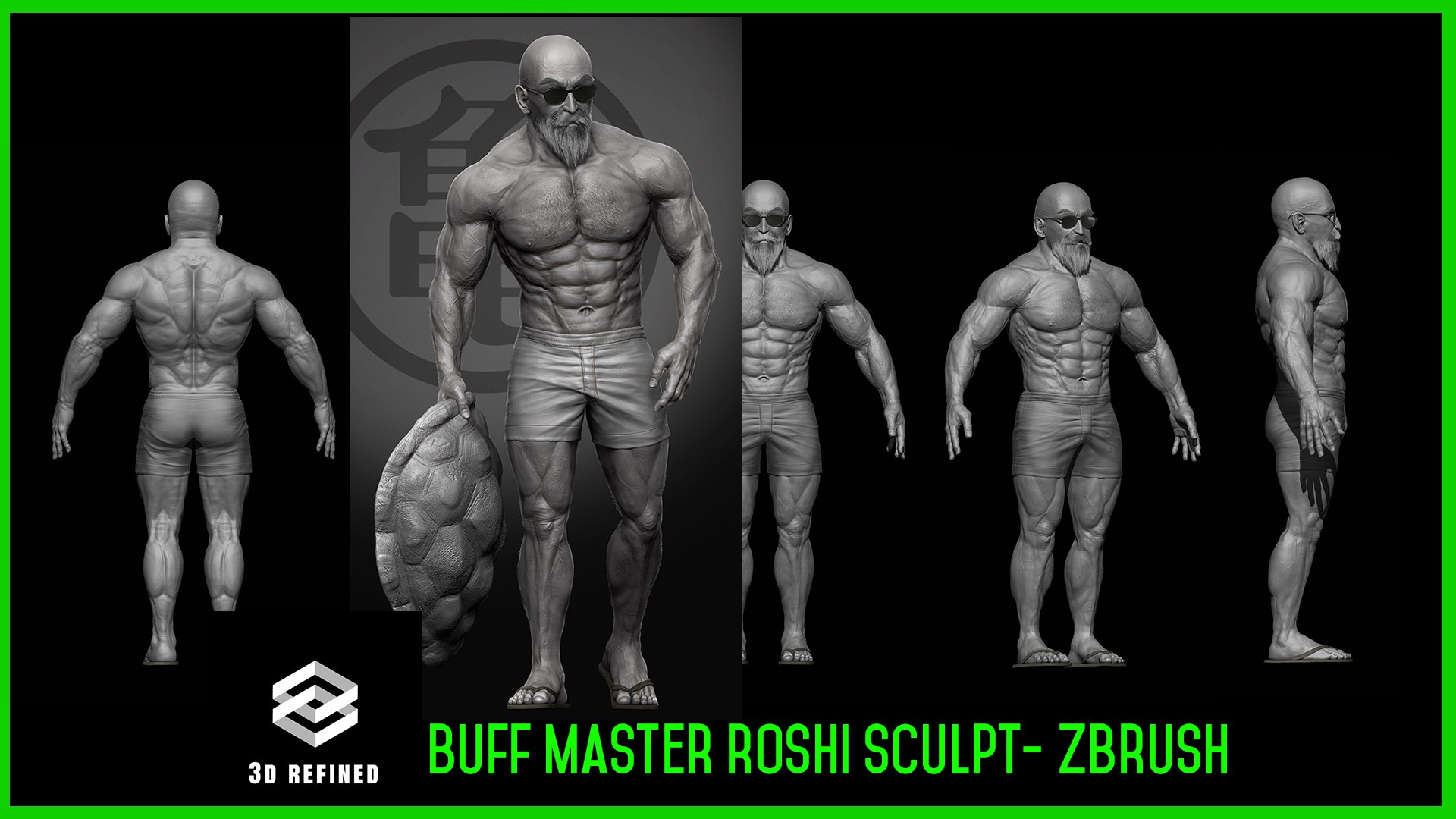 Redesign Young Male Roshi Character Model Zbrush Model - TurboSquid 2411530