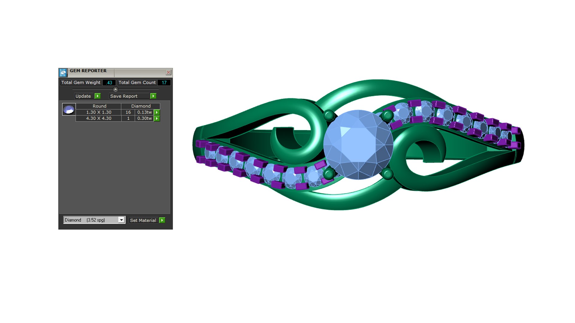 Solitaire Diamond Women Ring Valentine Engagement Ring 3DM model - TurboSquid 2181049