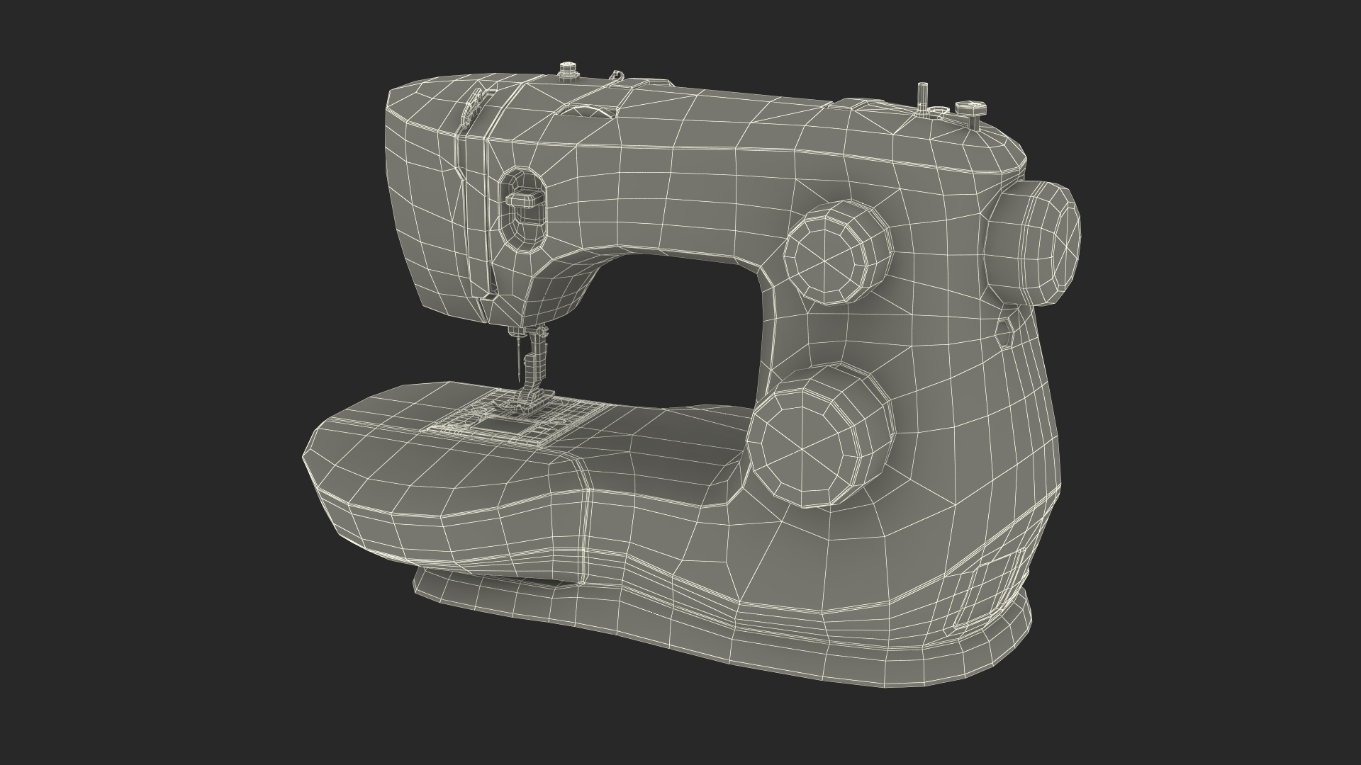 Mechanical Sewing Machine 3D model - TurboSquid 2056038
